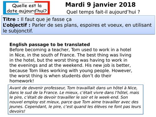 Secondary French resources: future plans