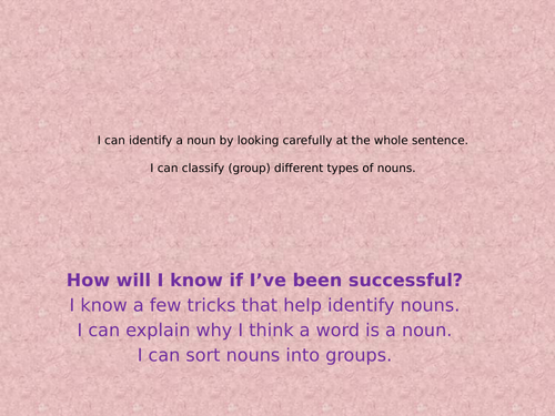 'Noun or not?' Dice game, fun way to identify nouns, different types of ...