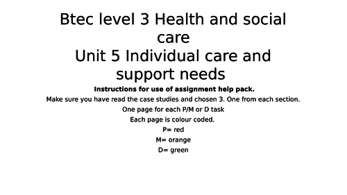 BTEC health and social care level 3 unit 5 | Teaching Resources BTEC health and social care level 3 unit 5 | Teaching Resources