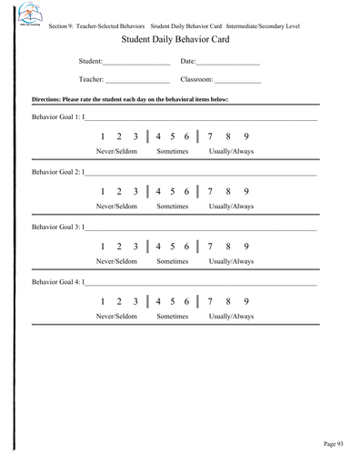 Behavior Management Tools | Back to School Behavior Management Tools ...