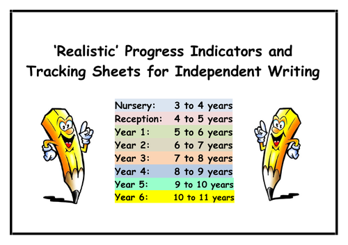 Writing 'Progress Indicators' and 'Tracking Sheets' (Nursery to Year 6 ...