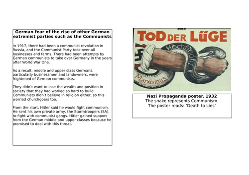 How did Hitler come to power? Great Depression/ Fear of Communism ...