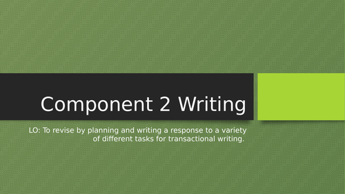 GCSE Transactional Writing | Teaching Resources GCSE Transactional Writing | Teaching Resources