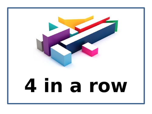 3D Game: 4 in a Row | Teaching Resources