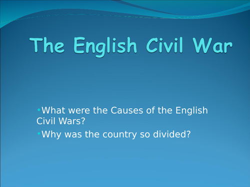 15 Questions Quiz English Civil War | Teaching Resources