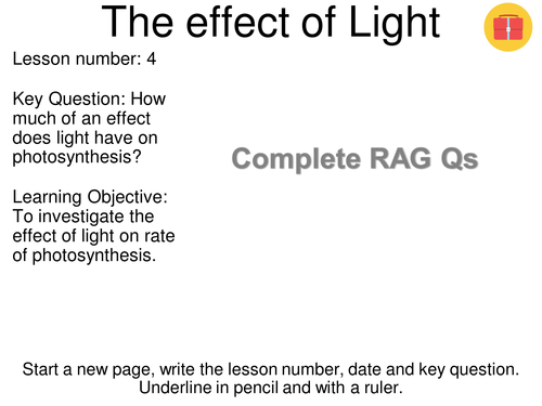 Photosynthesis required practical - New GCSE | Teaching Resources