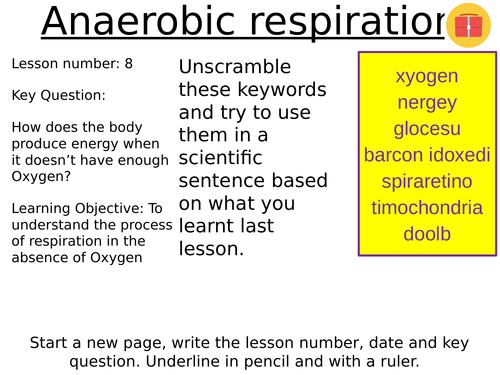 Anaerobic respiration lesson and resources - New GCSE | Teaching Resources