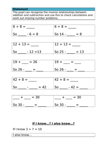 Inverse (expected standard) | Teaching Resources