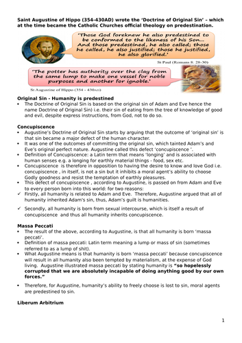 Religious concepts of predestination with reference to the teachings of ...