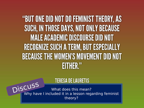 Applying Feminist reading to unseen texts | Teaching Resources