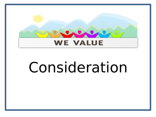 Consideration for others | Teaching Resources