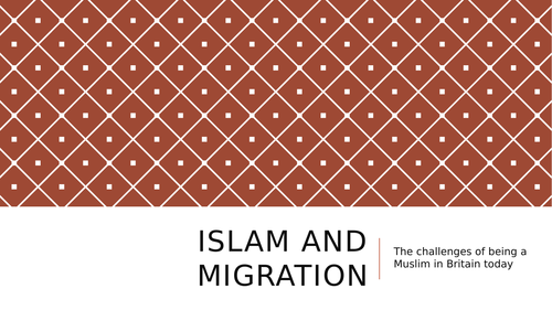 Islam in Britain (migration) | Teaching Resources