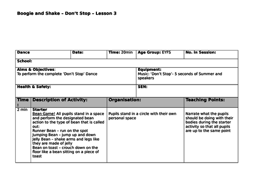 Early years movement and dance resources