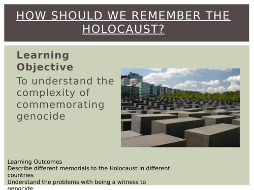 Holocaust - how should we remember? | Teaching Resources