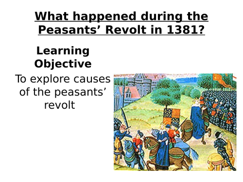 Peasants Revolt | Teaching Resources