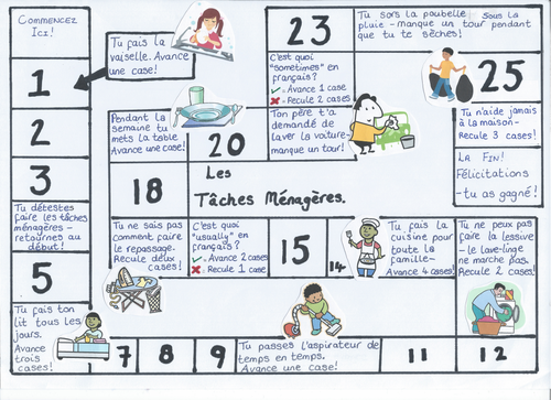 Household Tasks Board Game | Teaching Resources