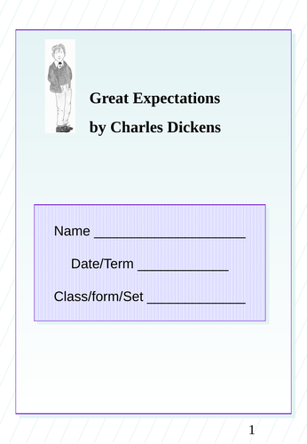 Great Expectations by Charles Dickens - workbook for KS2 or SEN ...