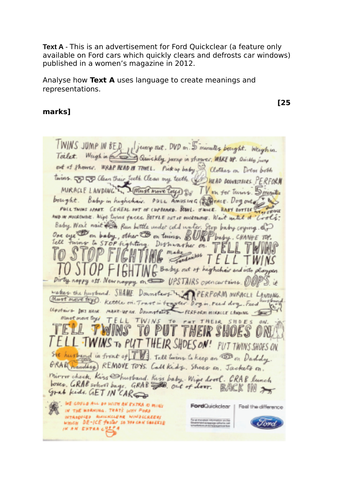 A Level English Language Meanings and Representations | Teaching Resources