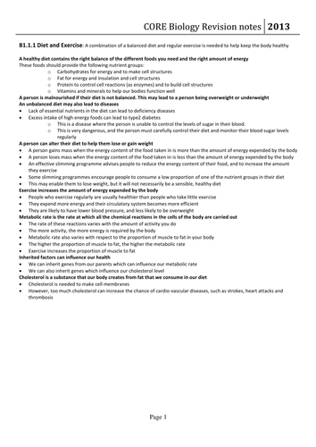 AQA GCSE Biology Revision | Teaching Resources AQA GCSE Biology Revision | Teaching Resources
