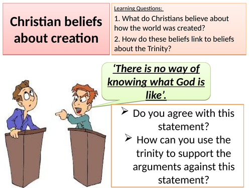 Christianity Beliefs- Creation- GCSE AQA-9-1 | Teaching Resources Christianity Beliefs- Creation- GCSE AQA-9-1 | Teaching Resources