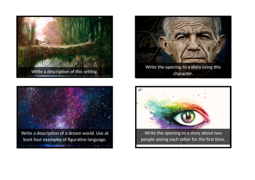 Creative Writing Prompt Cards | Teaching Resources Creative Writing Prompt Cards | Teaching Resources