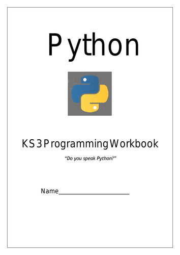 Python Workbook | Teaching Resources Python Workbook | Teaching Resources