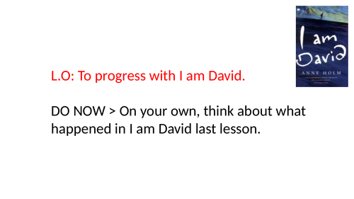 I Am David | Teaching Resources