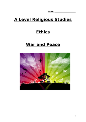 War and Peace | Teaching Resources