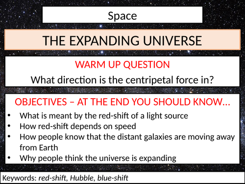 The Expanding Universe | Teaching Resources