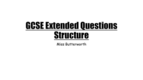 GCSE PE - Literacy Mat & Extended Question Structure | Teaching Resources