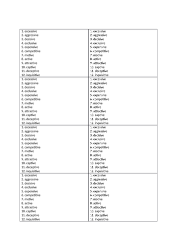 SPAG lessons for week - suffix -ive and sentence types | Teaching Resources