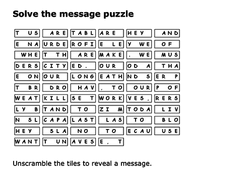 Solve the message puzzle about the Warsaw Ghetto Uprising | Teaching ...