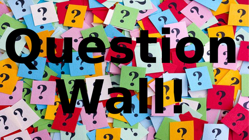 Question Wall Display Resources | Teaching Resources