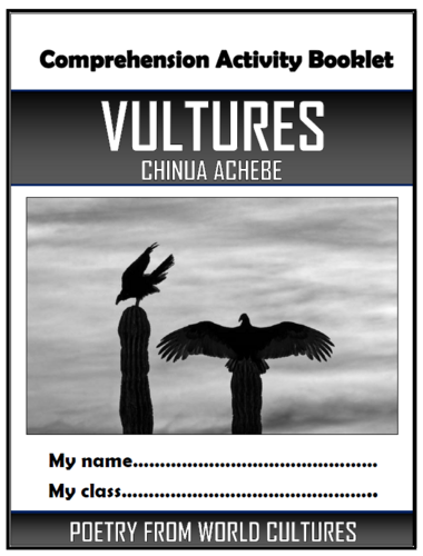 Vultures - Chinua Achebe - Comprehension Activities Booklet! | Teaching ...