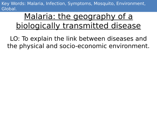 Lesson 18: Malaria | Teaching Resources