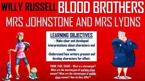 Blood Brothers - Mrs Johnstone and Mrs Lyons! | Teaching Resources