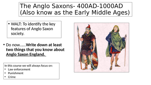 Edexcel Crime and Punishment Anglo Saxons | Teaching Resources Edexcel Crime and Punishment Anglo Saxons | Teaching Resources