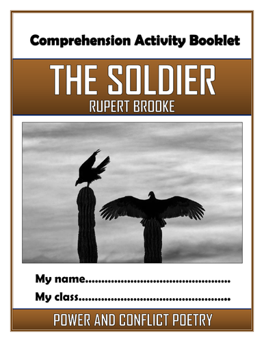 The Soldier - Rupert Brooke - Comprehension Activities Booklet ...