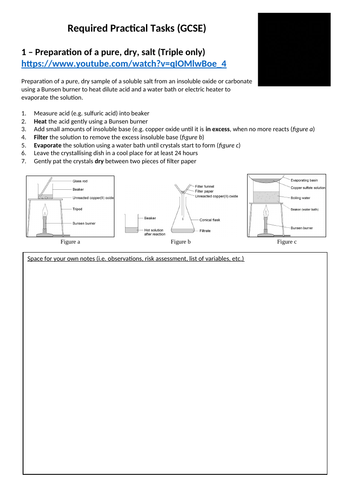 GCSE AQA Chemistry Required Practicals Workbook | Teaching Resources GCSE AQA Chemistry Required Practicals Workbook | Teaching Resources