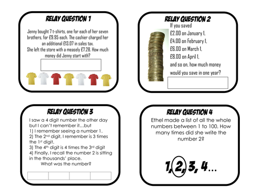 Fun Thinking Maths lesson. Team Work | Teaching Resources