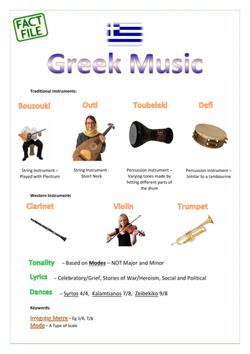 Rhythms of the World Revision Factfiles/ Posters - OCR 9-1 GCSE Music ...