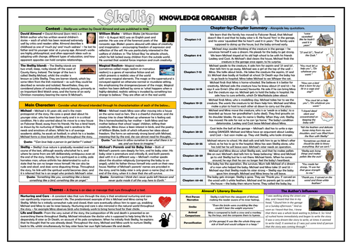 Skellig Knowledge Organiser/ Revision Mat! | Teaching Resources