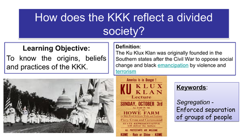 The KKK in 1920s America | Teaching Resources