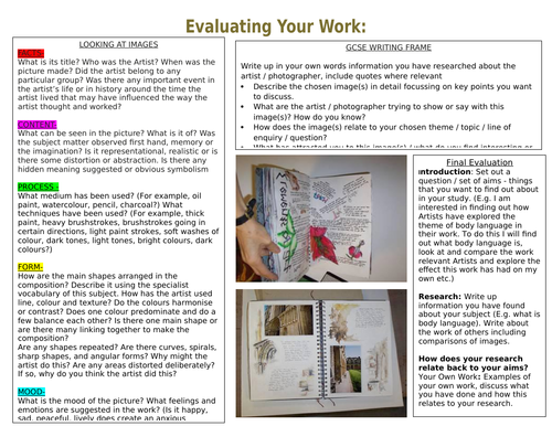 Art Evaluations | Teaching Resources