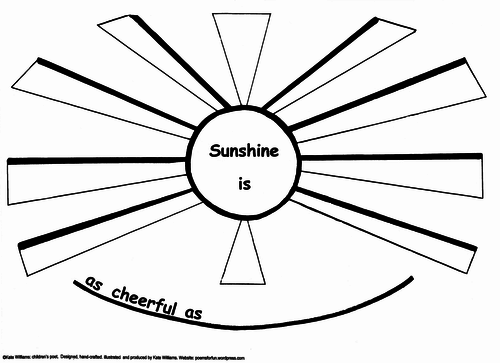 Sun & Cloud Writing Sheets + Rhymes + Guidance Sheet, EYFS/Yr1 ...