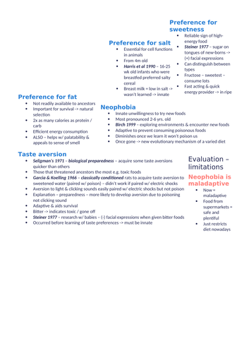 Revision posters for AQA A Level Psychology - Eating Behaviour ... Revision posters for AQA A Level Psychology - Eating Behaviour ...