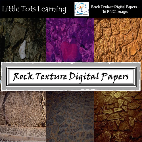 Rock Texture Digital Papers - Commercial Use - Pack 2 | Teaching Resources