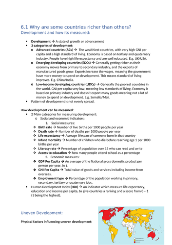 GCSE Geography OCR B - Dynamic Development Notes: | Teaching Resources GCSE Geography OCR B - Dynamic Development Notes: | Teaching Resources