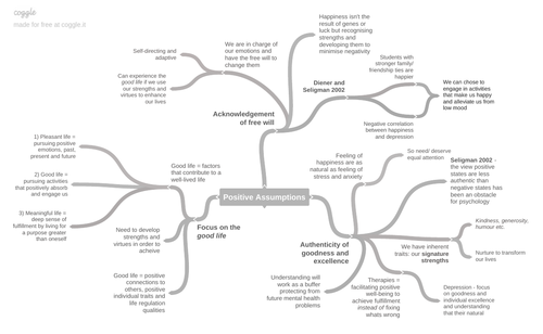 Positive Assumptions Mind-maps | Teaching Resources