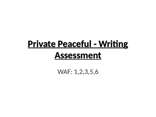 Private Peaceful Charlie's letter | Teaching Resources